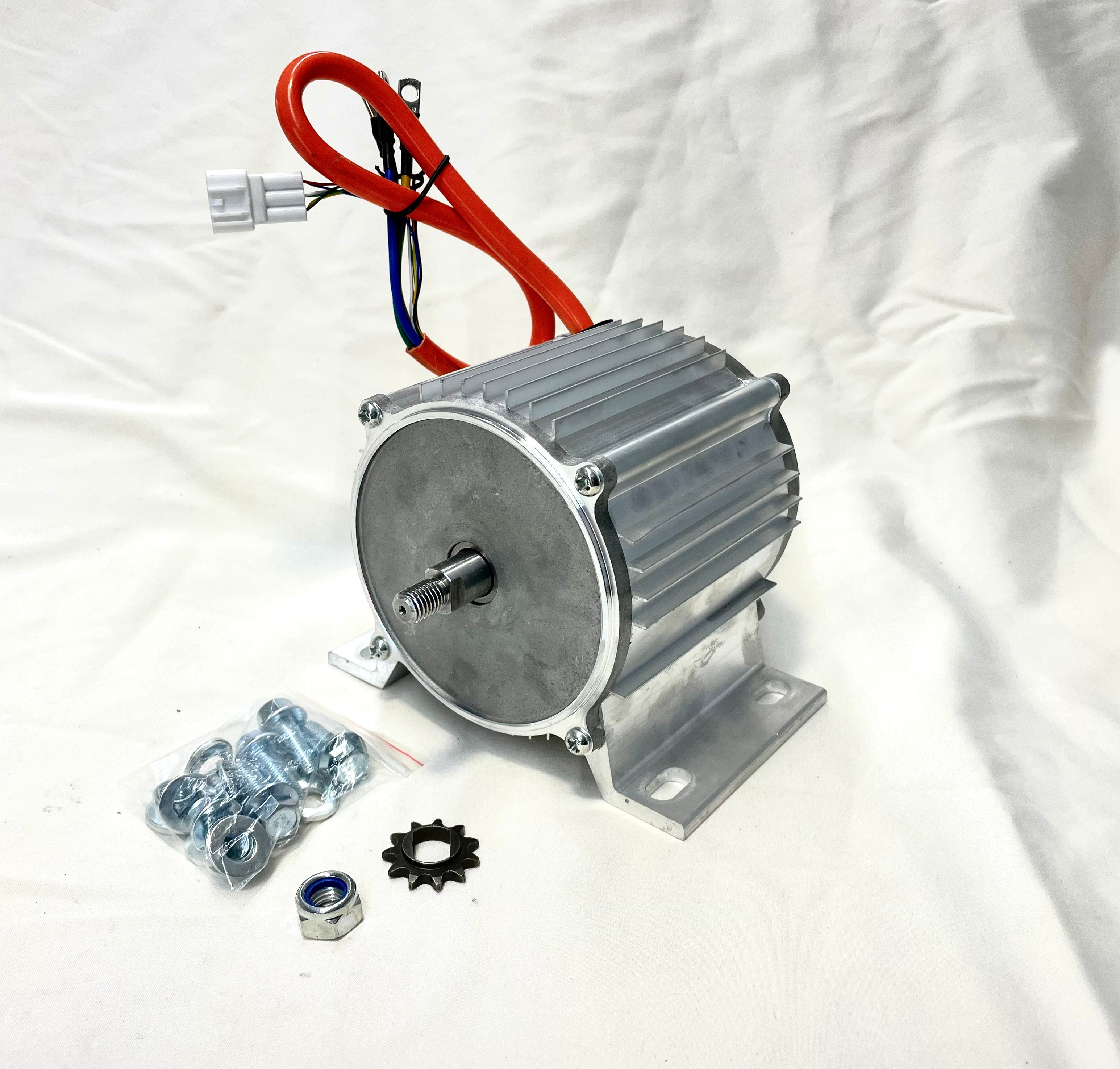 B1 72V 2.5KW brushless motor (with mounting bolts, 11T sprocket and sh ...