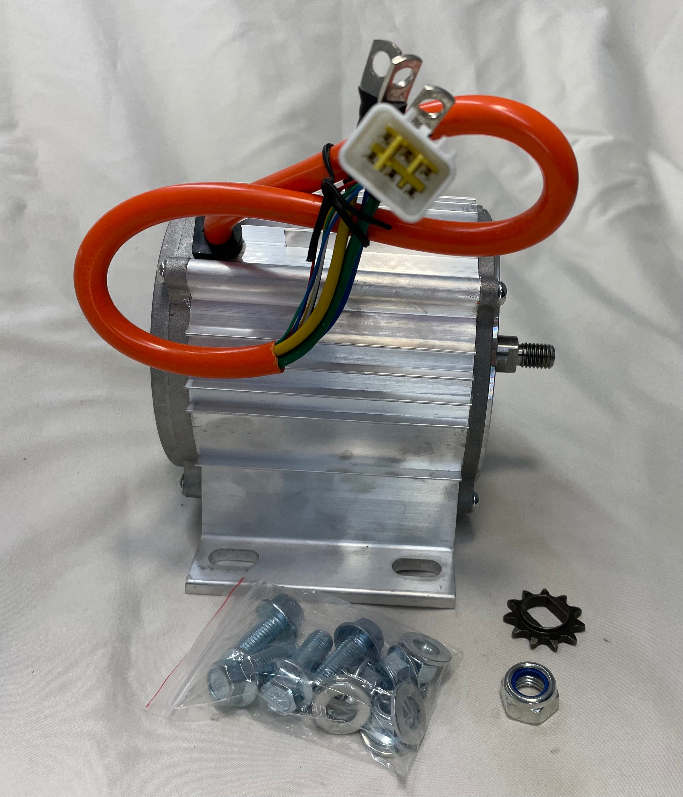 B1 72V 2.5KW brushless motor (with mounting bolts, 11T sprocket and sh ...